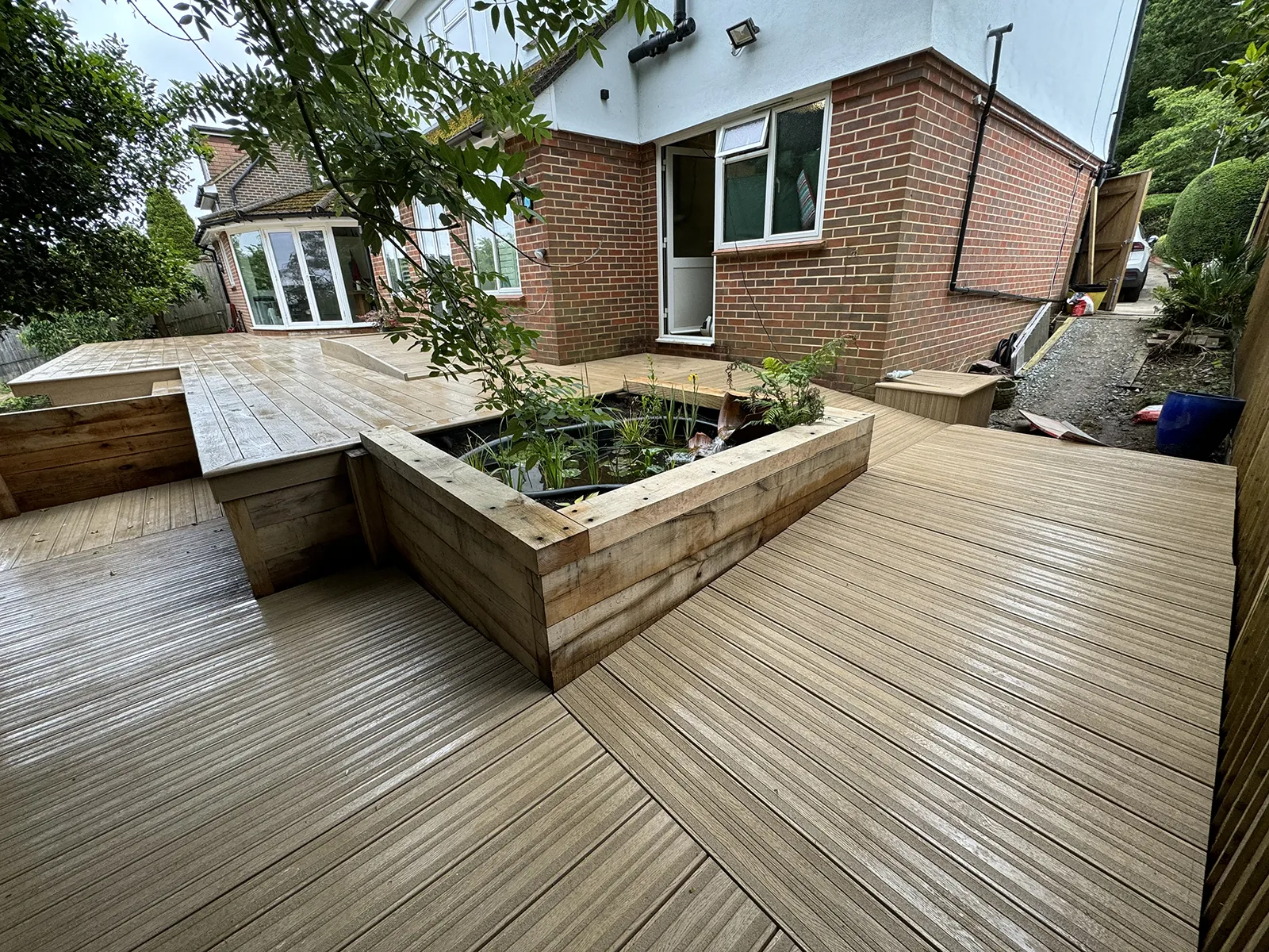 Large Raised Deck in South Croydon | Millboards Decking